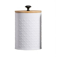 Vesteel Red 3Pc Metal Container Kitchen Canister Set for Counter, Sugar ...