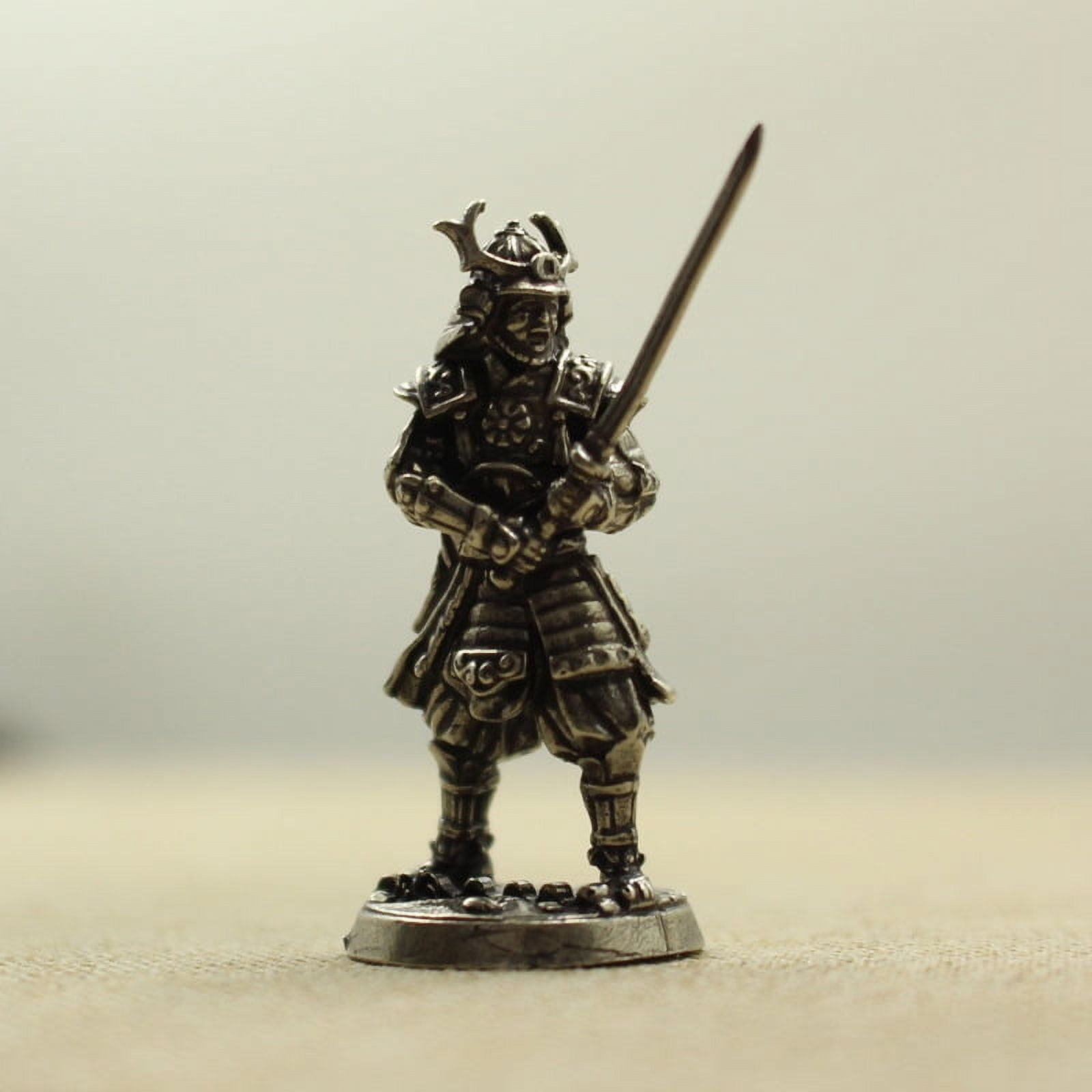 MRLESS Miniature Samurai Figurine Japanese Samurai Sculpture Statue ...