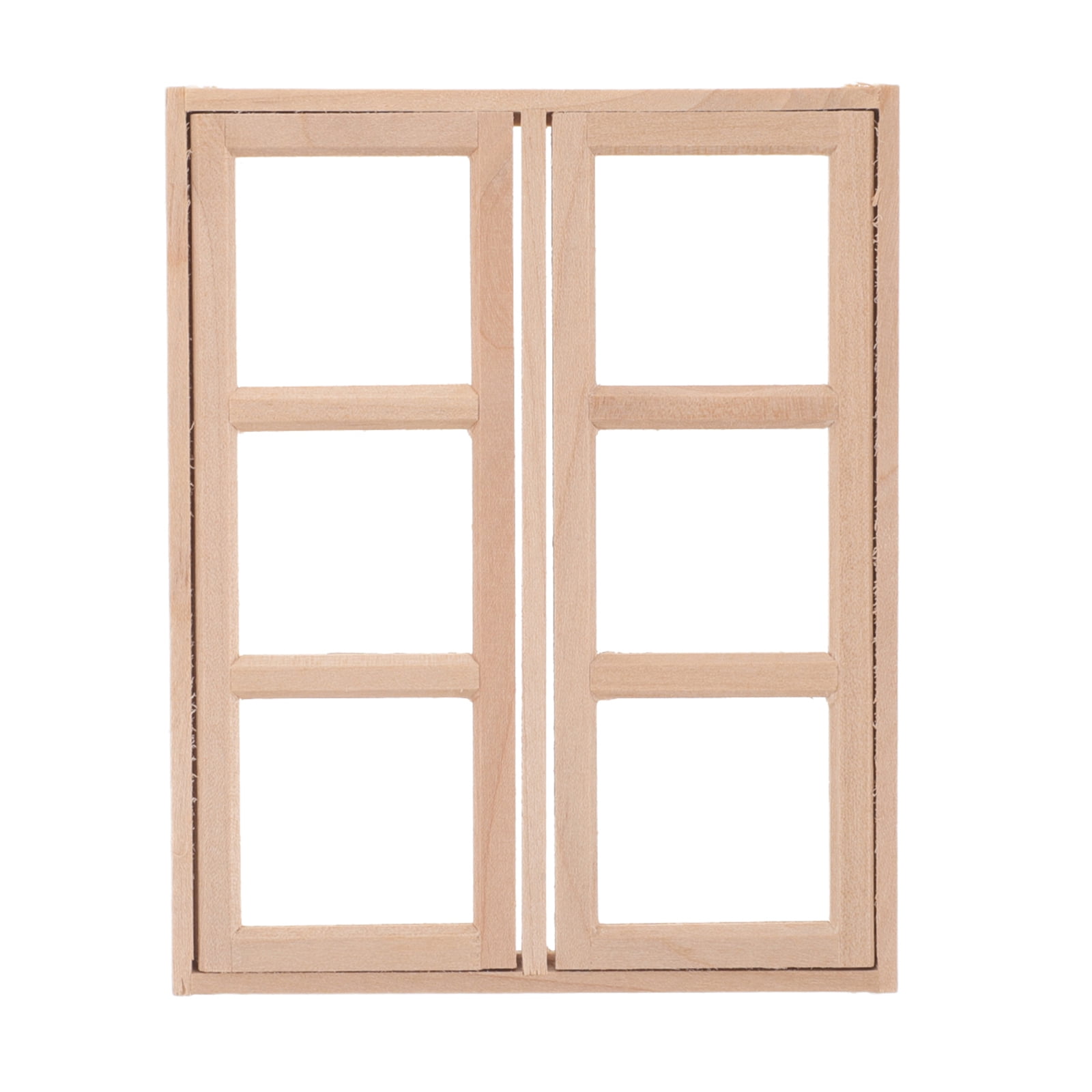 MRLESS Miniatures Wood Windows for Dollhouse Wooden Doors and Windows ...