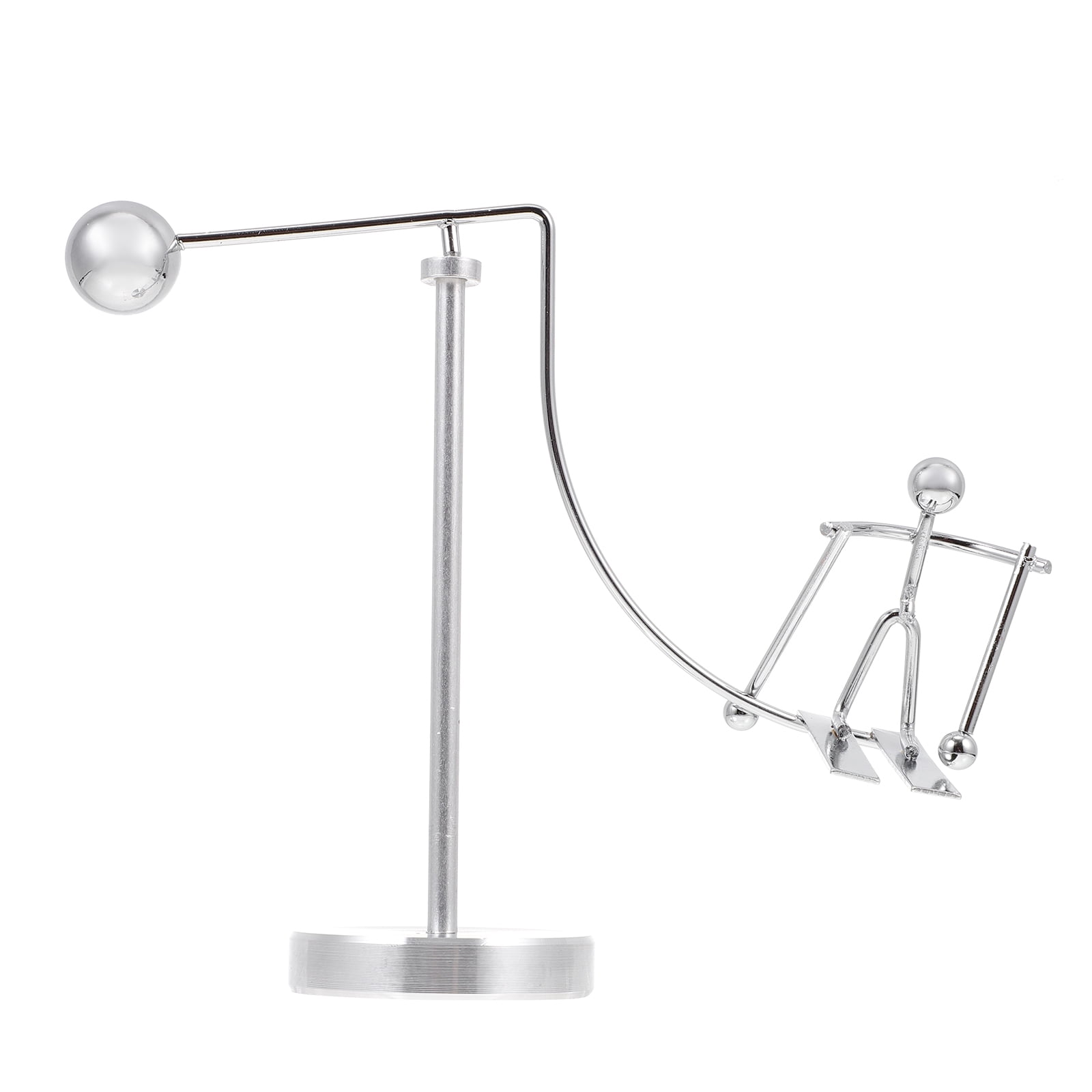 MRLESS Perpetual Motion Skier Desk Toy Metal Sculpture Balance Ornament ...