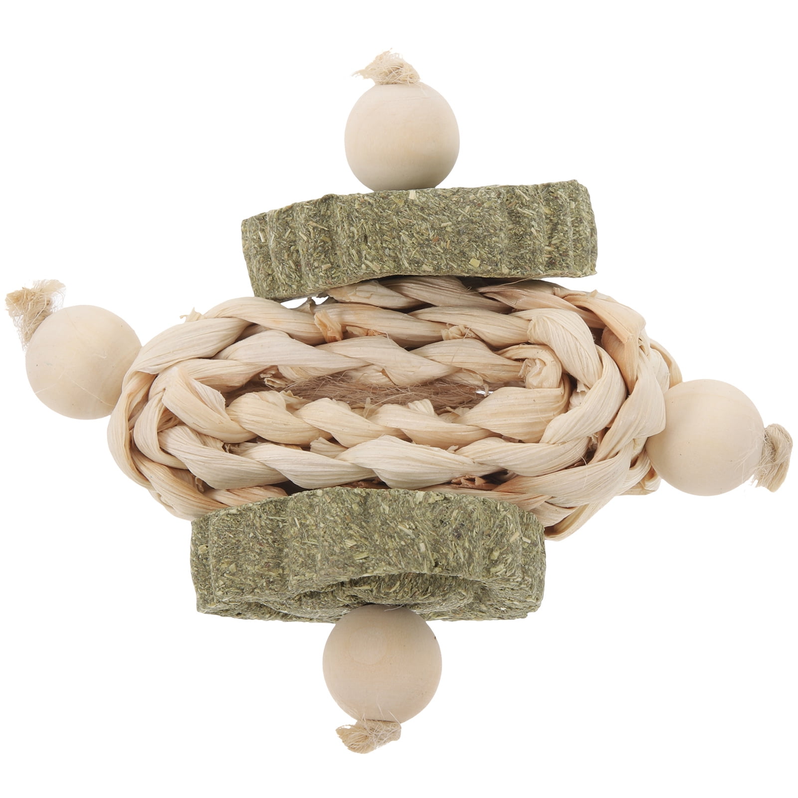 MRLESS Pet Bunny Chew Toys Natural Wood Handmade for Small Pets ...