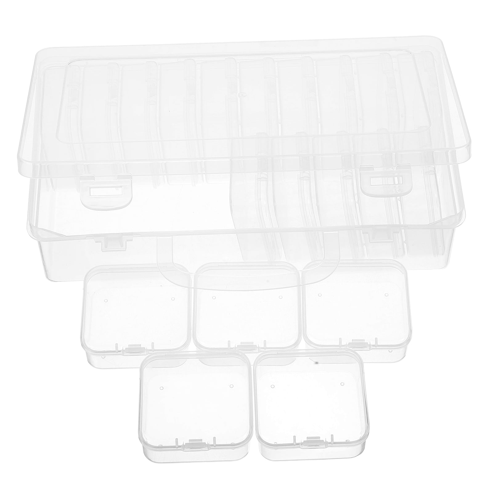 MRLESS Plastic Clear Photo Storage Box Picture Storage Containers With ...