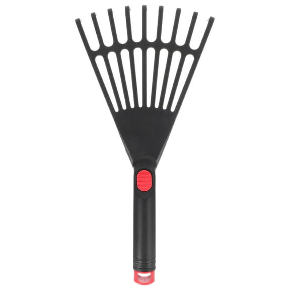 Suncast 24 in. Telescoping Leaf and Landscaping Plastic Garden Rake ...