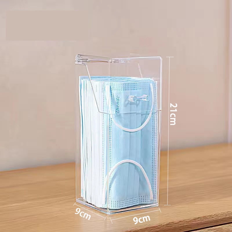 MRLESS Plastic Mask Holder Storage Box Dispenser High Clarity ...