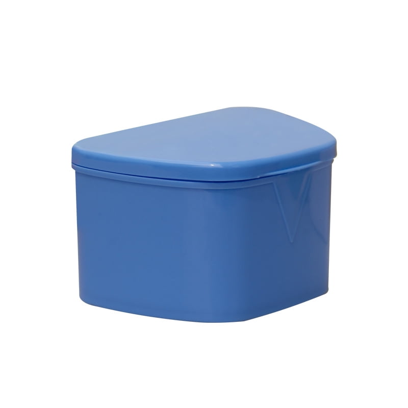 MRLESS Portable Blue Trapezoid Teeth Storage Case Teeth Braces ...