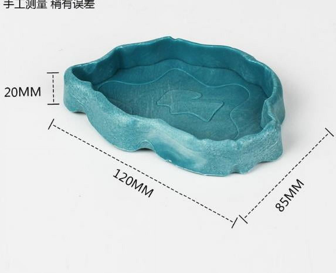 MRLESS Reptile Water Dish Turtle Food And Water Bowl For Lizard ...