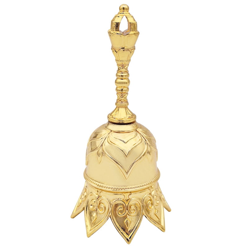 WEUVEB Classroom Bell with Handle, Golden Metal School Desk Bell for ...