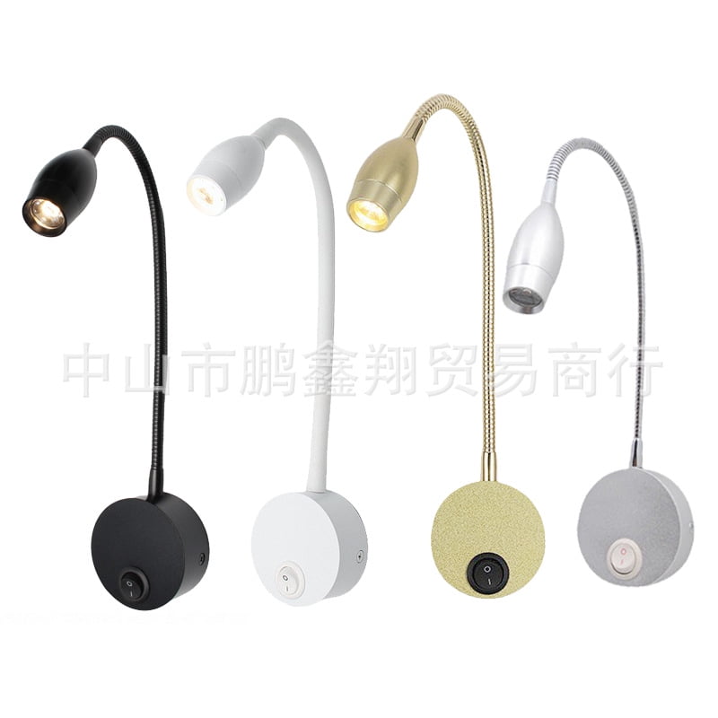 MRLESS Rotatable Led Wall Mount Reading Lamp With Switch For Bedroom ...
