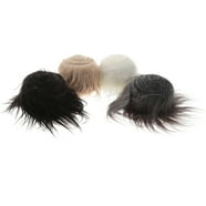 Brown Faux Fur Fabric 15.75x15.75 Inch Soft Plush Shaggy Squares Pre ...