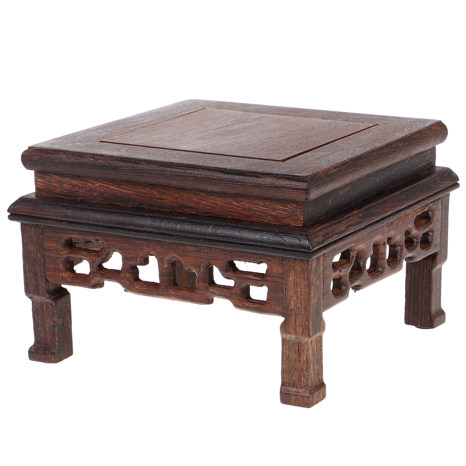 MRLESS Small Wooden Stand for Vase Desktop Wood Base Crafts Wooden ...