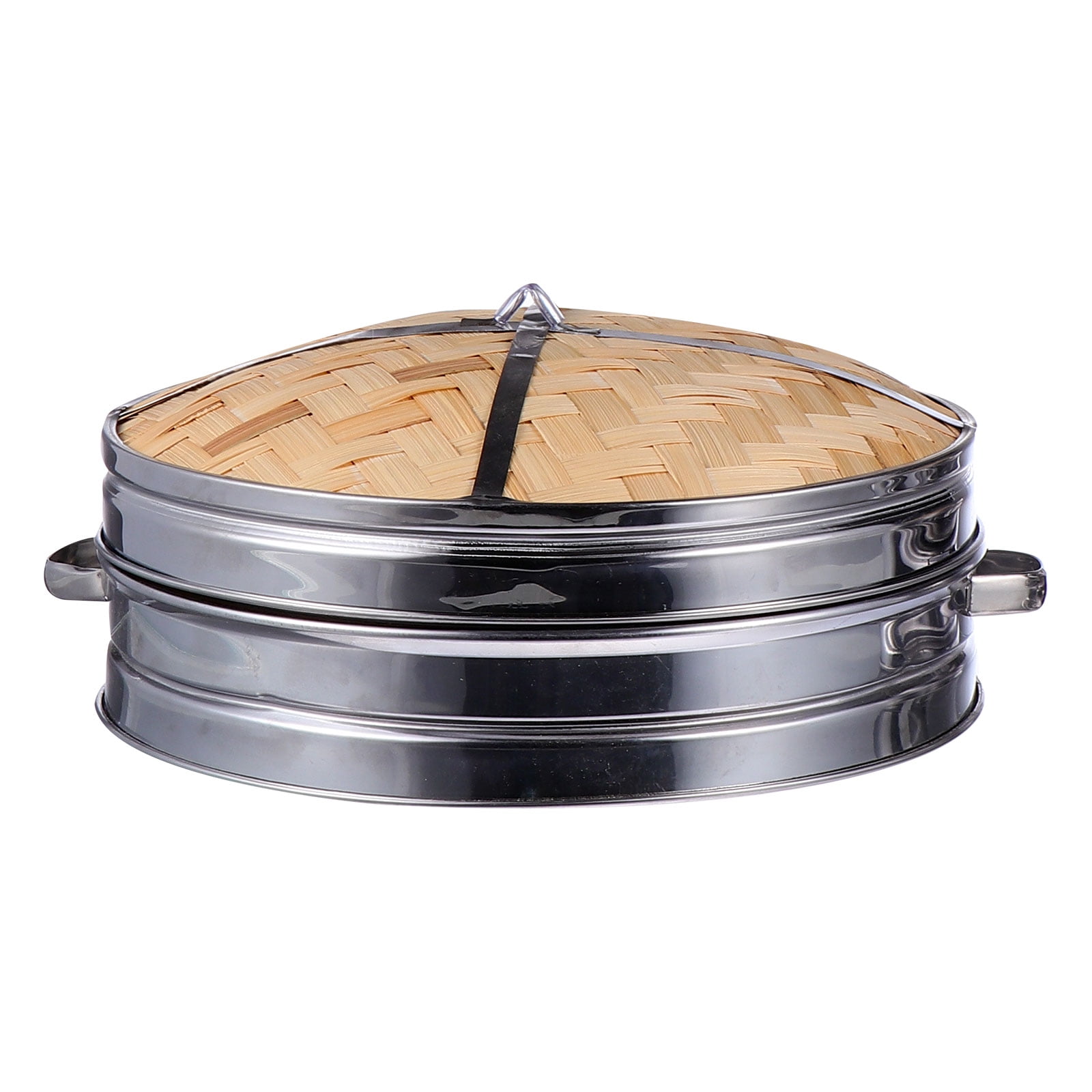 MRLESS Stainless Steel Fish Steamer with Bamboo Basket and Egg Rack ...