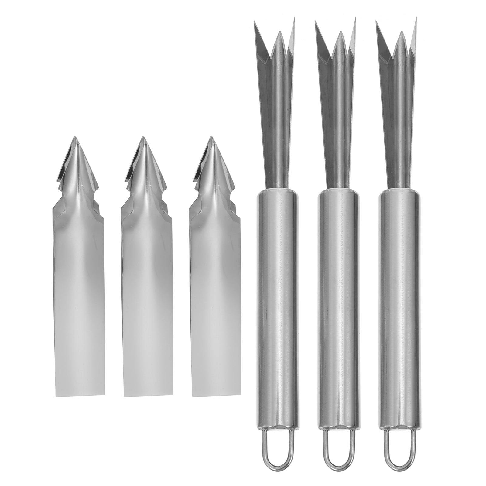 MRLESS Stainless Steel Pineapple Eye Remover Potato Corer (Silver ...