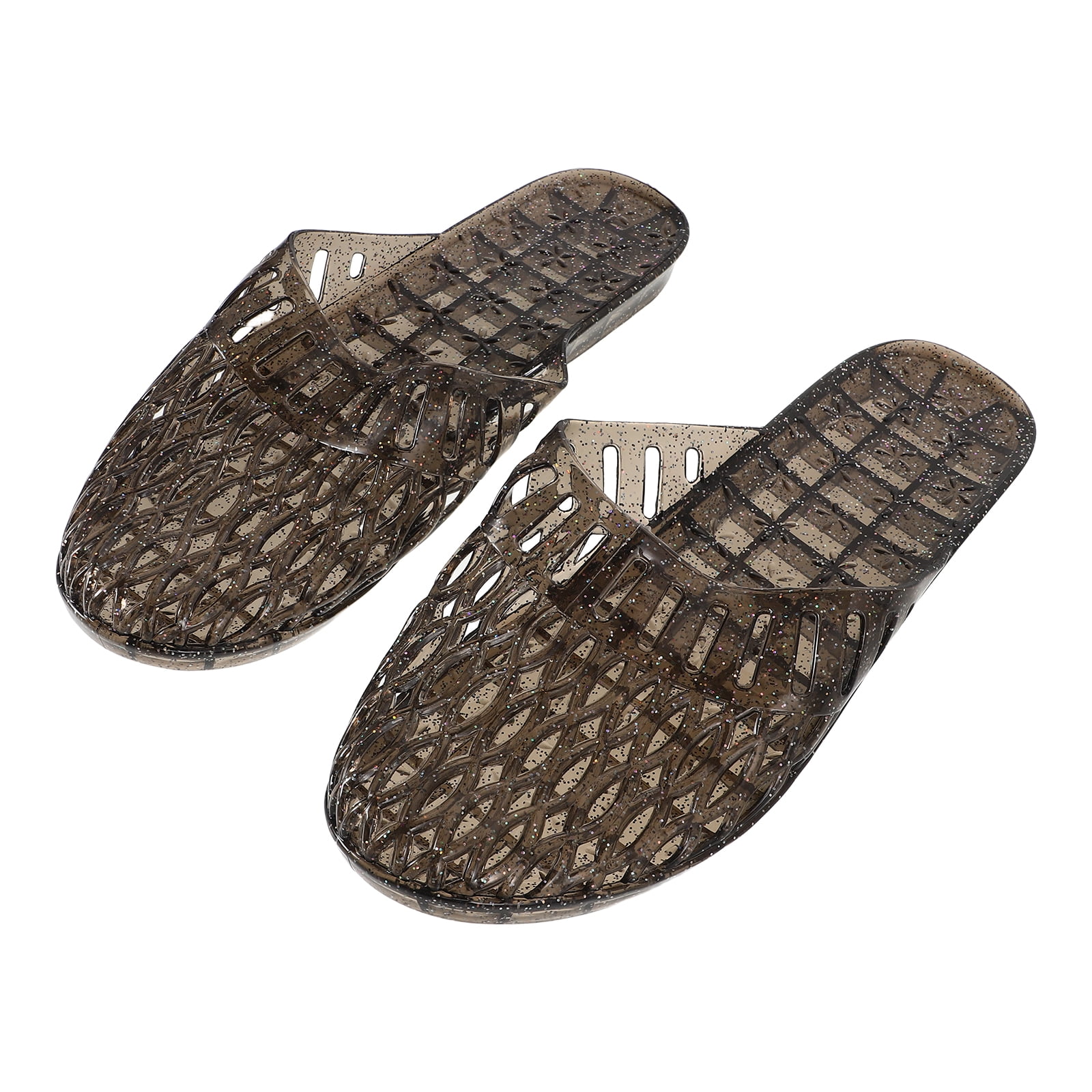 MRLESS Summer Slippers Women Transparent Jelly Material for Indoor and ...