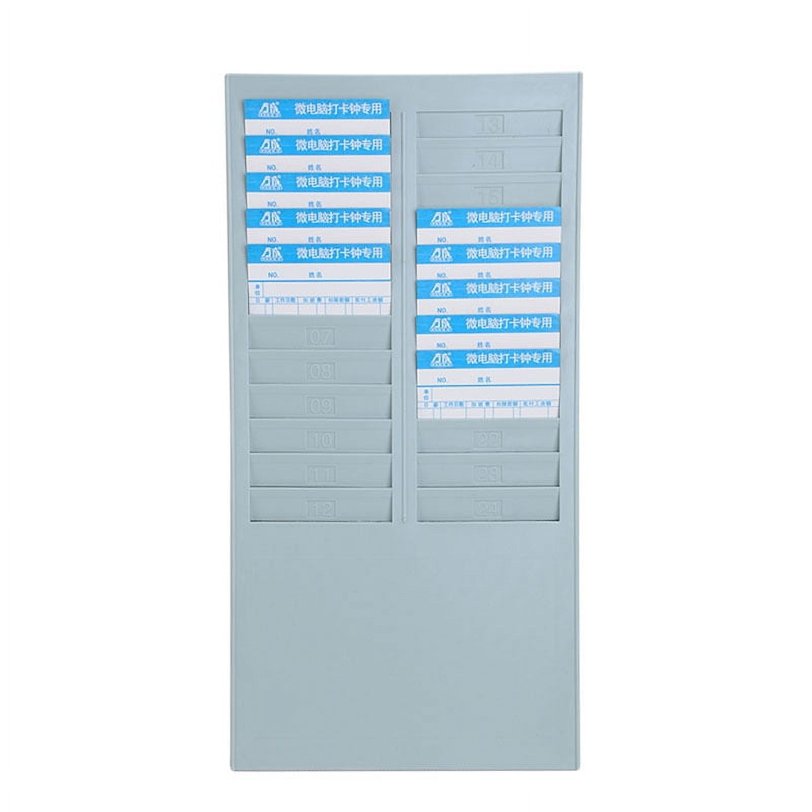 MRLESS Wall Mounted Plastic Time Card Rack Holder for Employee ...