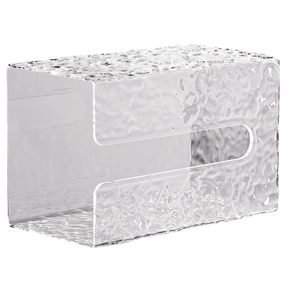 MRLESS Tissue Dispenser Box Punch-free Rectangular Clear Wall Tissue ...