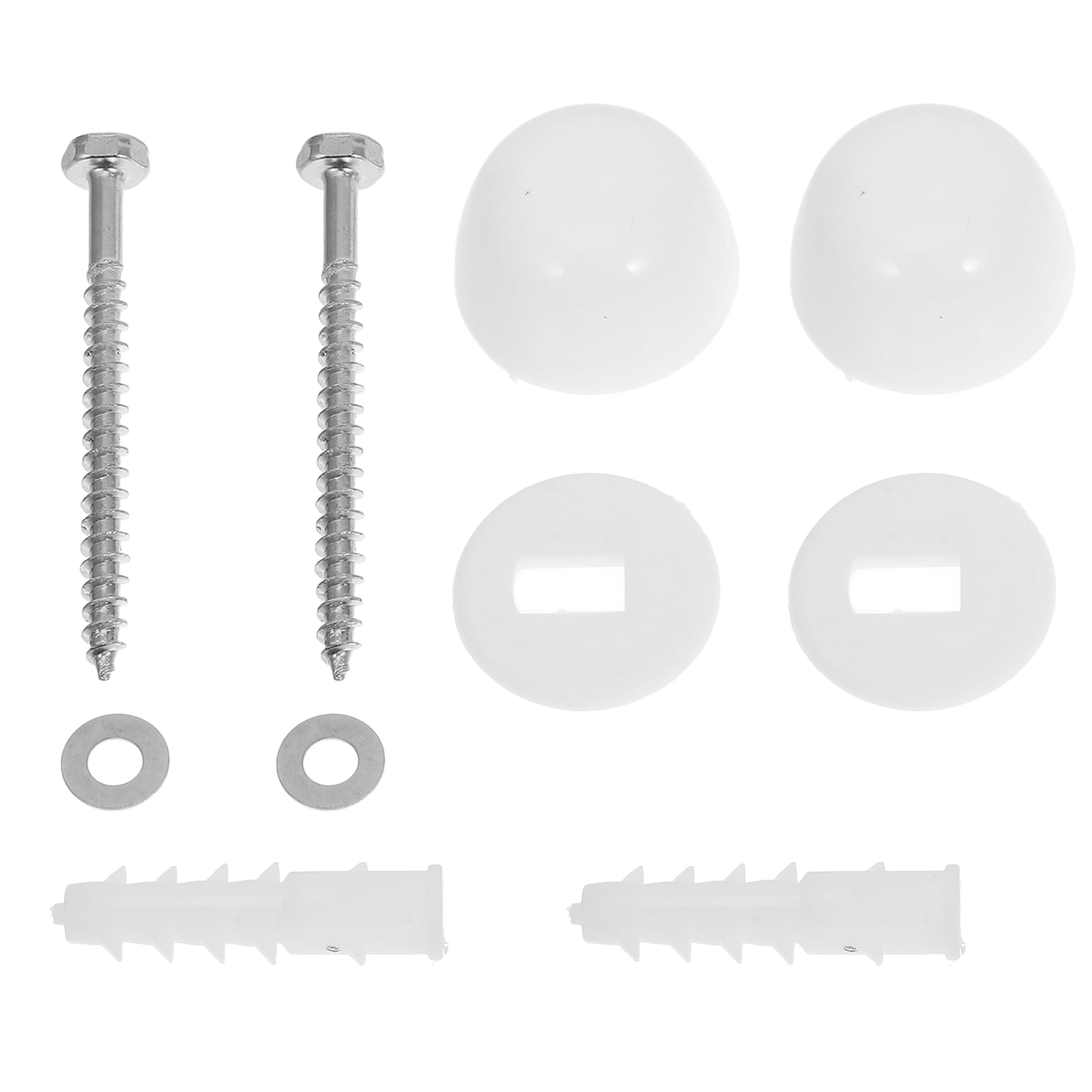 MRLESS Toilet Floor Bolts and Caps Set Universal Toilet Bowl to Floor ...