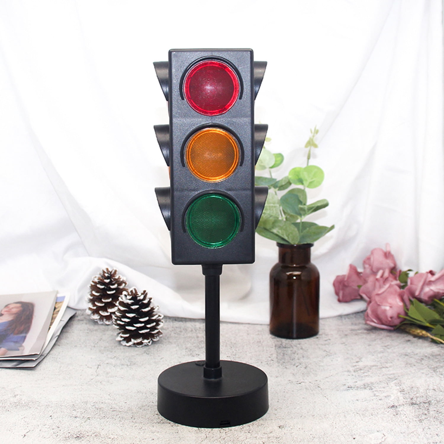 MRLESS Traffic Light Toy for Kids Traffic Light Lamp Mini Traffic Light ...