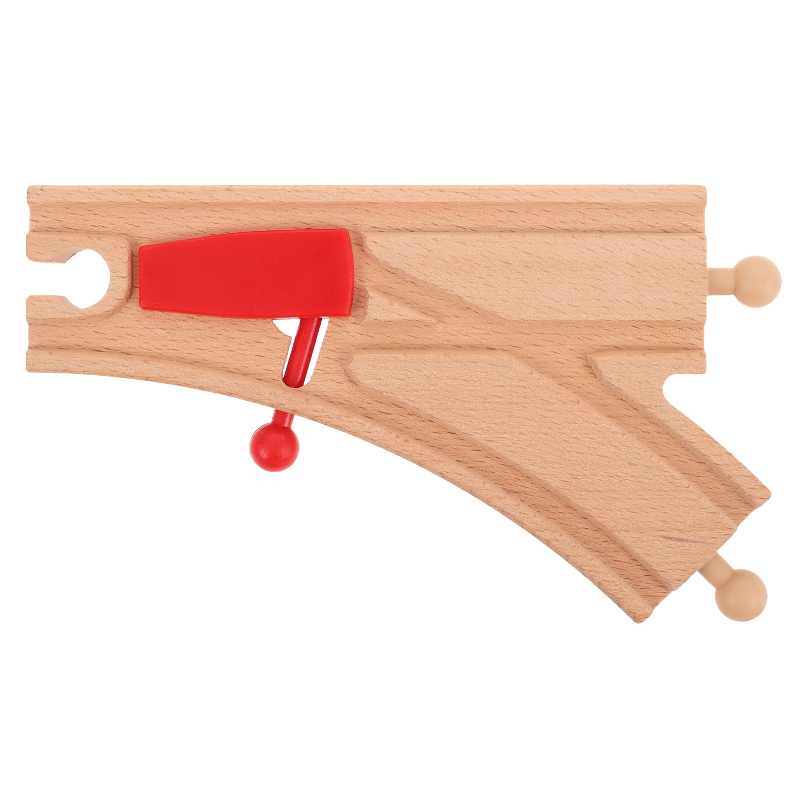 MRLESS Train Track Expansion Kit with Wooden Railway Track Pieces and ...