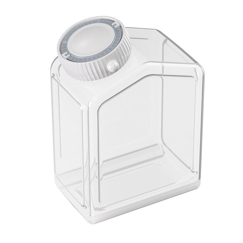 MRLESS Transparent Food Storage Containers With Timer 1.3L Plastic Jars ...