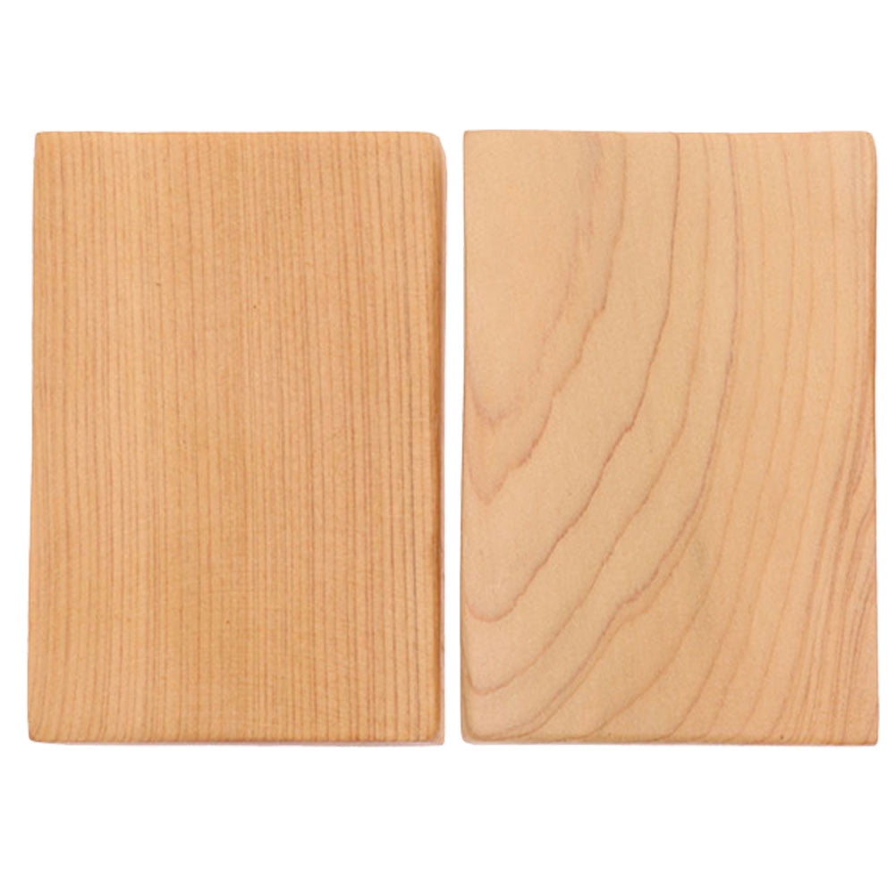 MRLESS Unfinished Wood Rectangles for Crafts - 2pcs Blank Wooden Sheets ...