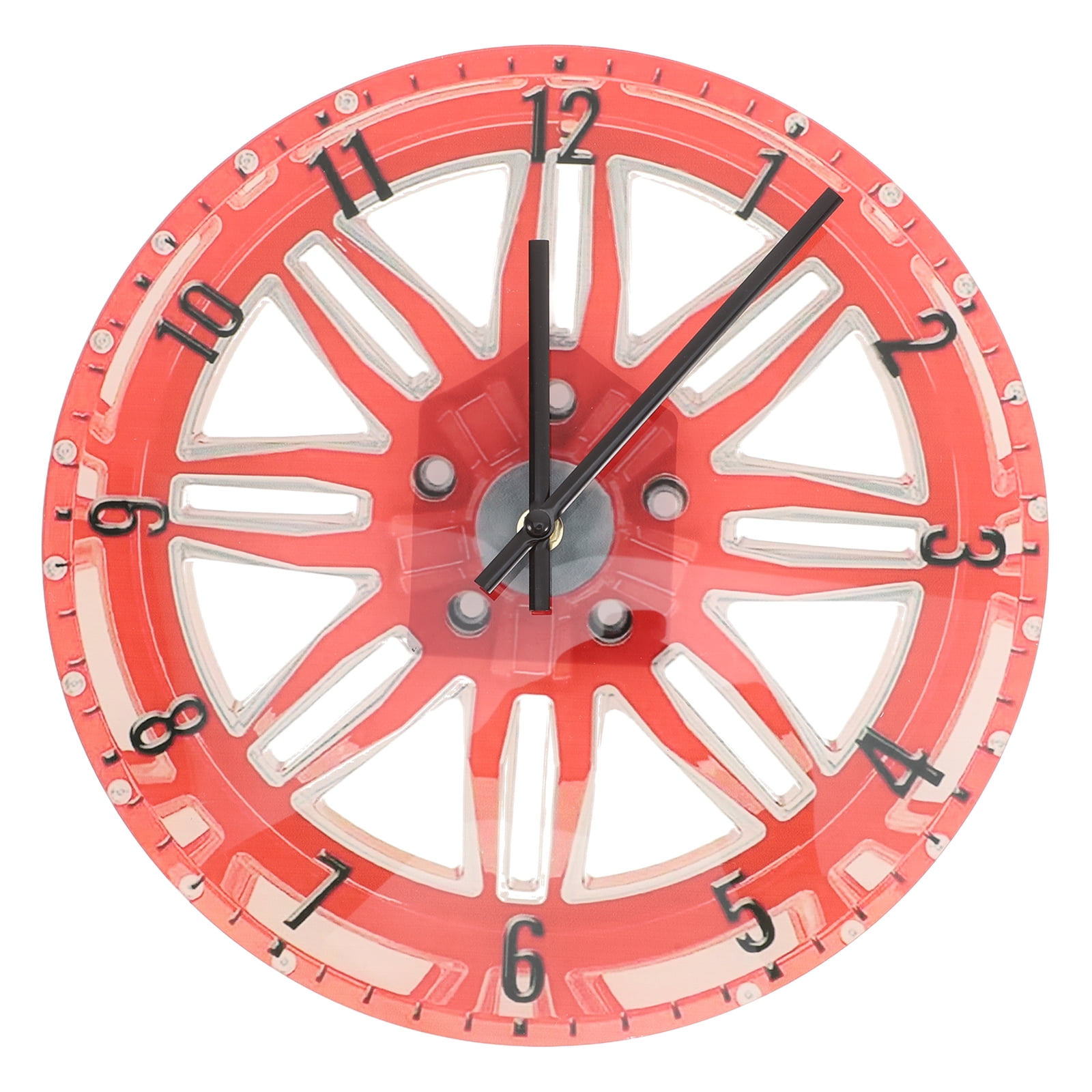 MRLESS Unique 3D Car Wheel Wall Clock Retro Silent Wall Clock With ...