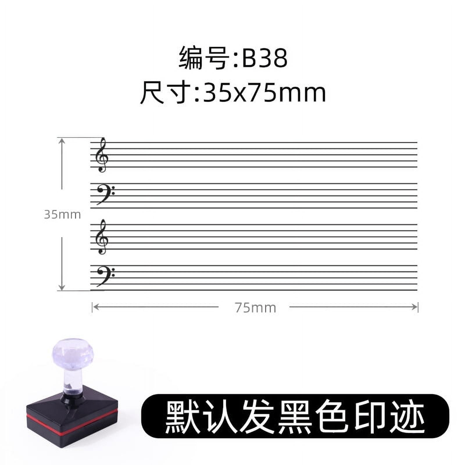 MRLESS Plastic Music Staff Stamper for Chord Diagrams and Tablature ...