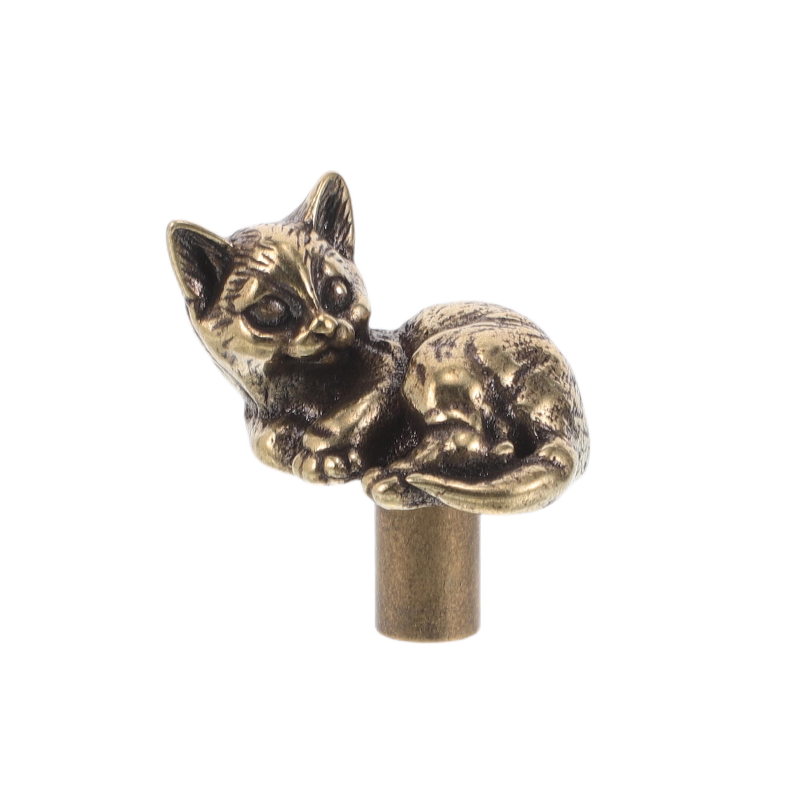 MRLESS Vintage Brass Cabinet Handles Cat Drawer Pulls For Dressers ...