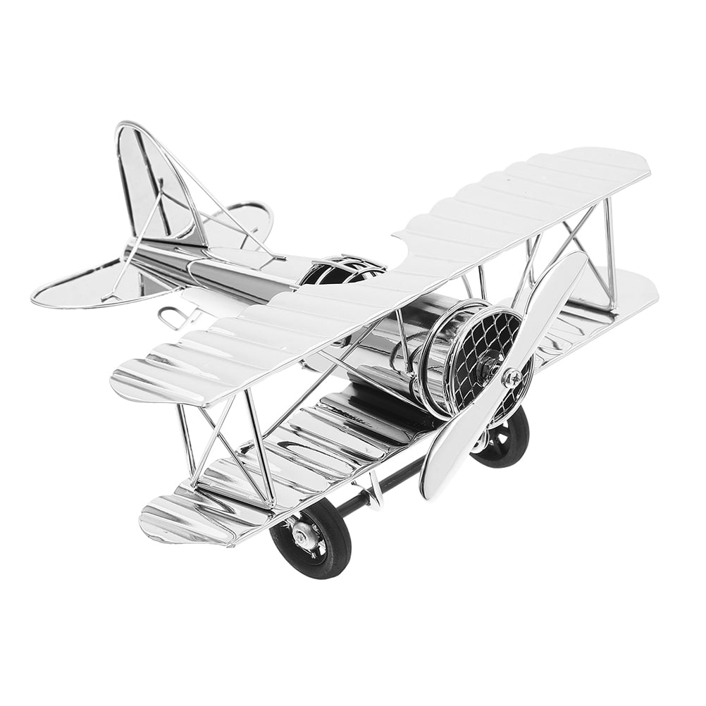MRLESS Vintage Iron Airplane Model Retro Aircraft Ornament Unique Plane ...