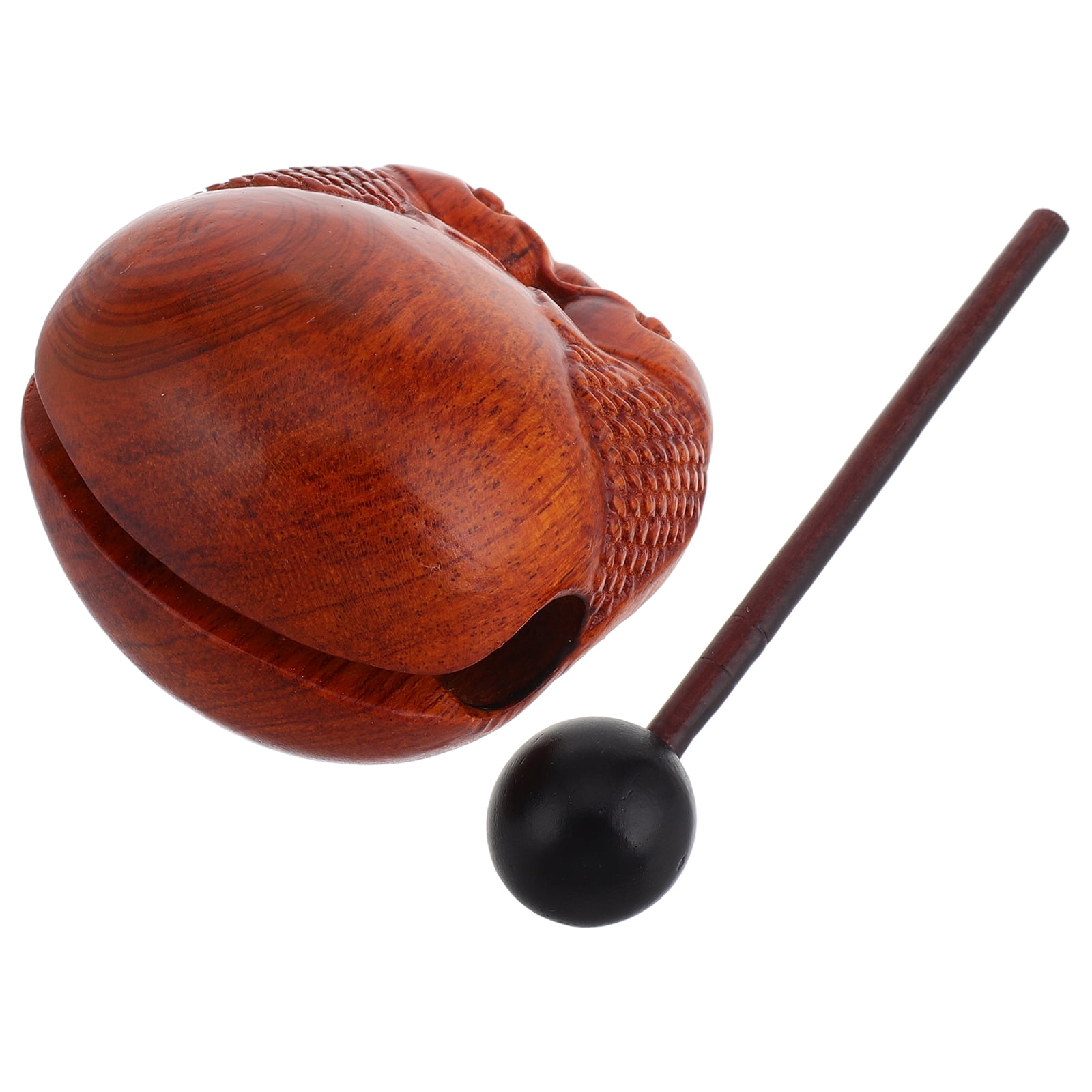 MRLESS Wooden Fish Office Desk Decor Instrument Zen Drum For Meditation ...