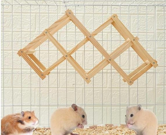 MRLESS Wooden Rat Climbing Toys Natural Hamster Climbing Ladder Fancy ...