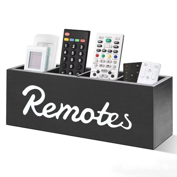 "MRLESS Wooden Remote Control Holder, Wall Mounted Organizer, Compact ...