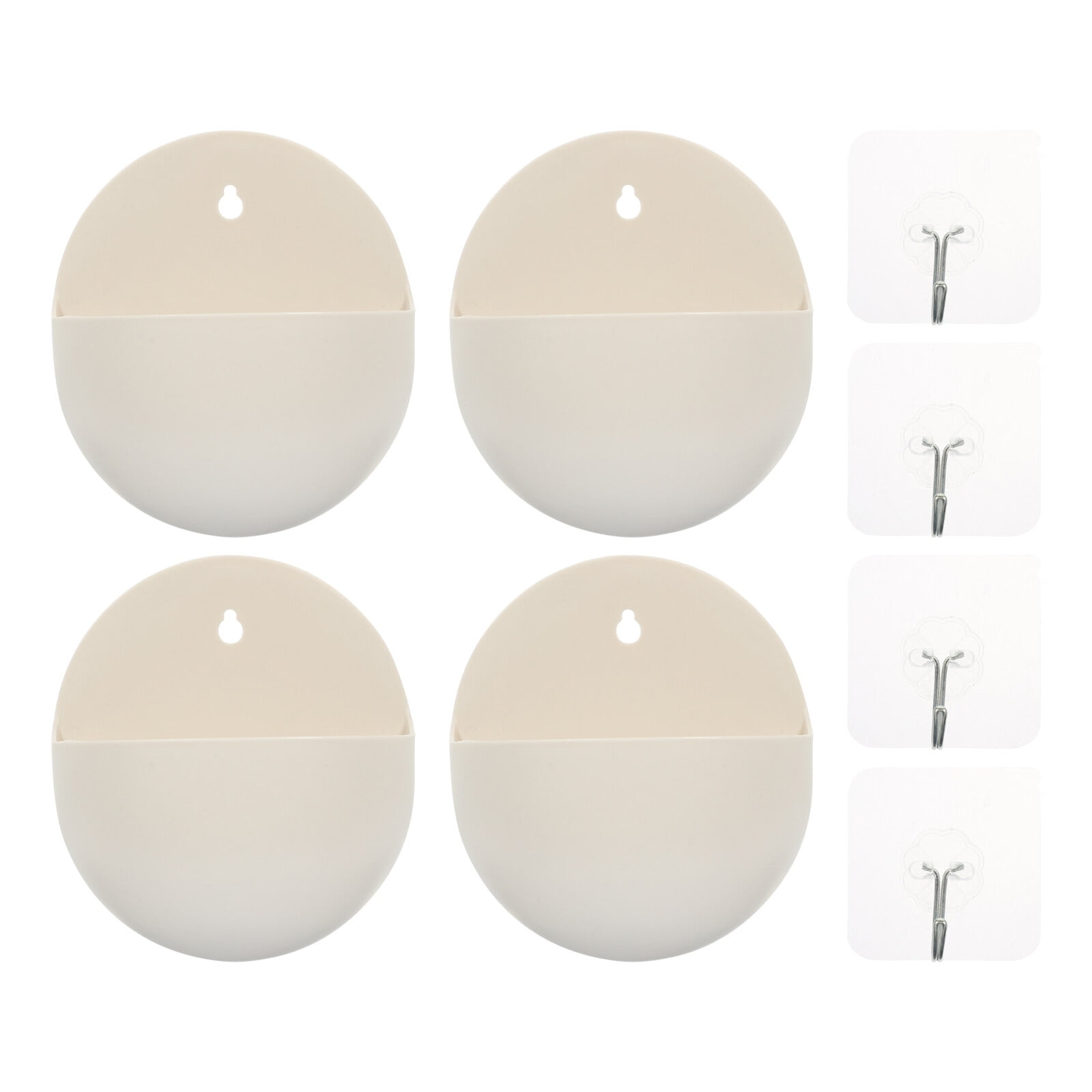 MRLESS 4 Hanging Flower Buckets Wall Planter for Outdoor Plants ...