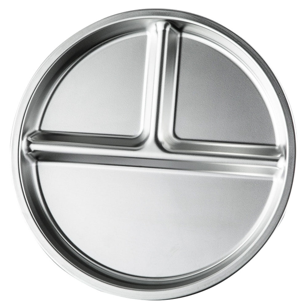 MRLESS Portion Control Plate Divided Dinner Tray Canteen Divided Tray ...