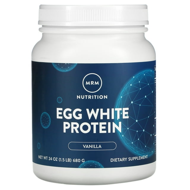 MRM Egg White Protein Powder, Rich Vanilla, 23g Protein, 1.5 Lb ...