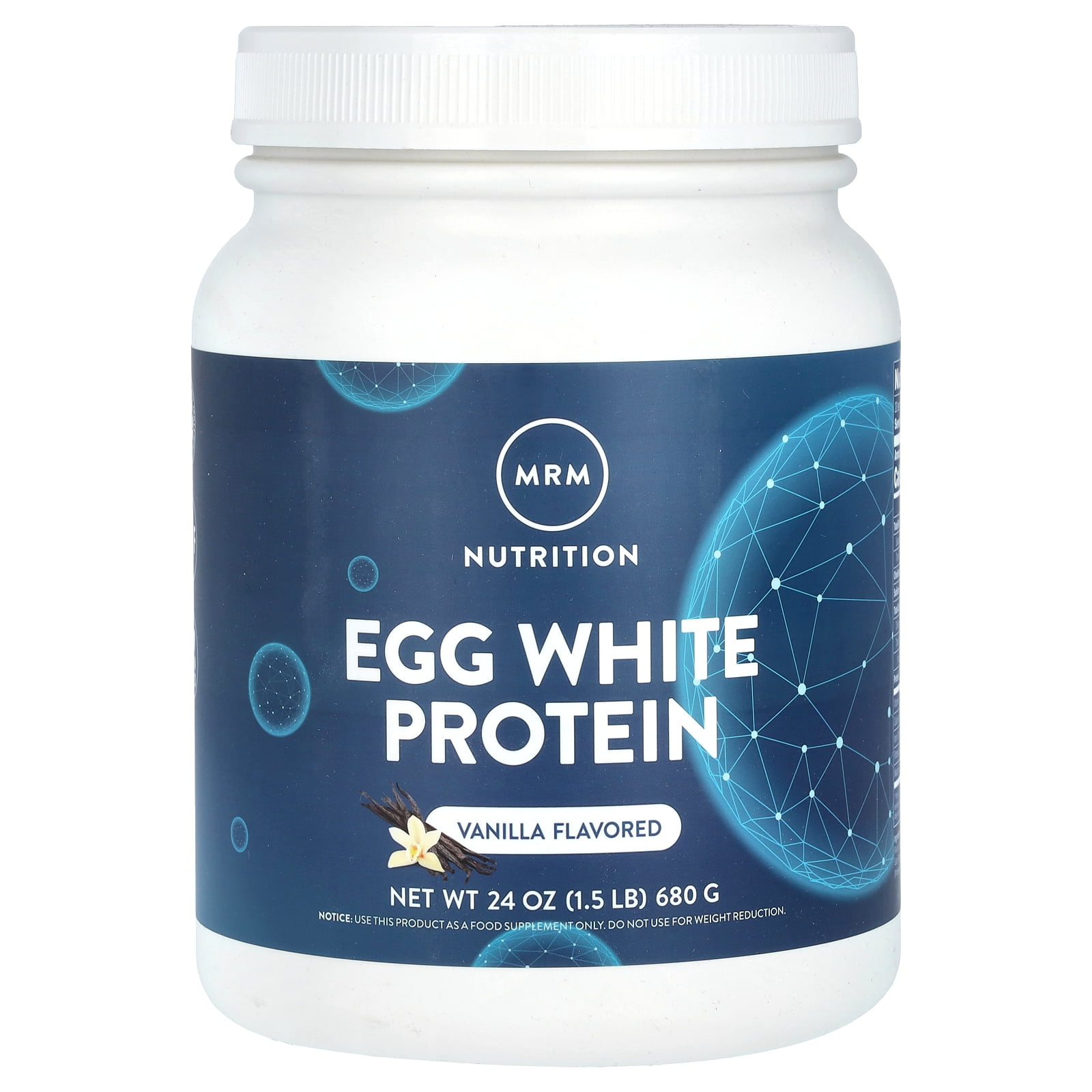 MRM Protein Supplement - Egg White Powder, Rich Vanilla, 23g Protein, 1 ...
