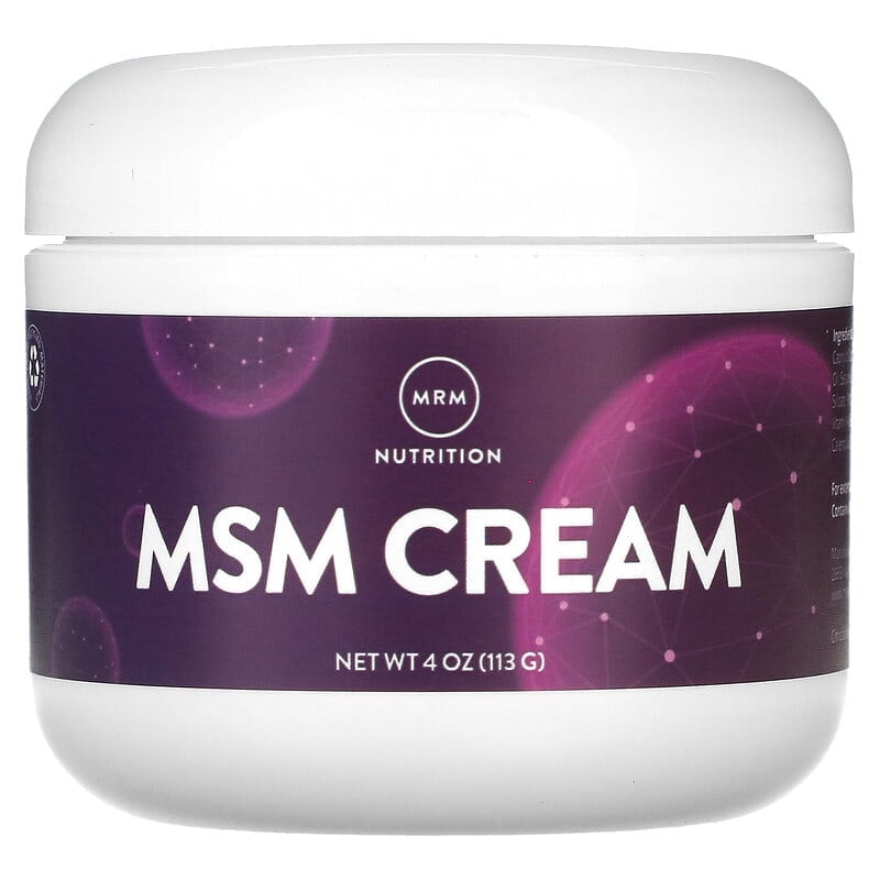 MRM Nutrition, MSM Cream, 4 oz (113 g) Pack of 4 - Walmart.com