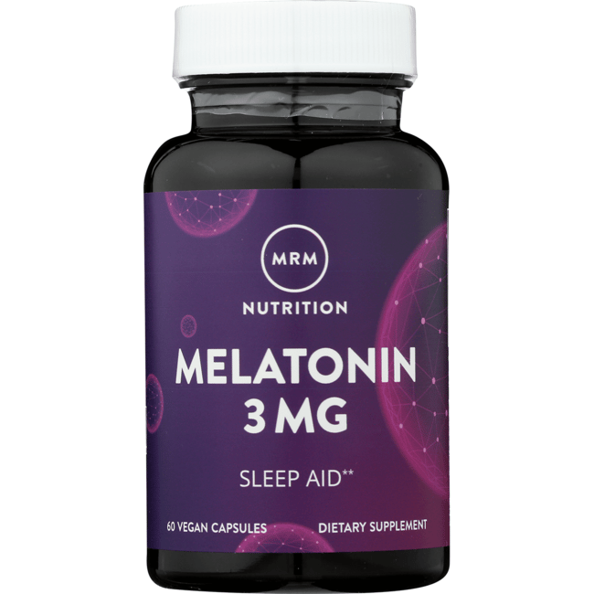 MRM Nutrition Melatonin 3 mg 60 Vegan Caps - Walmart Business Supplies