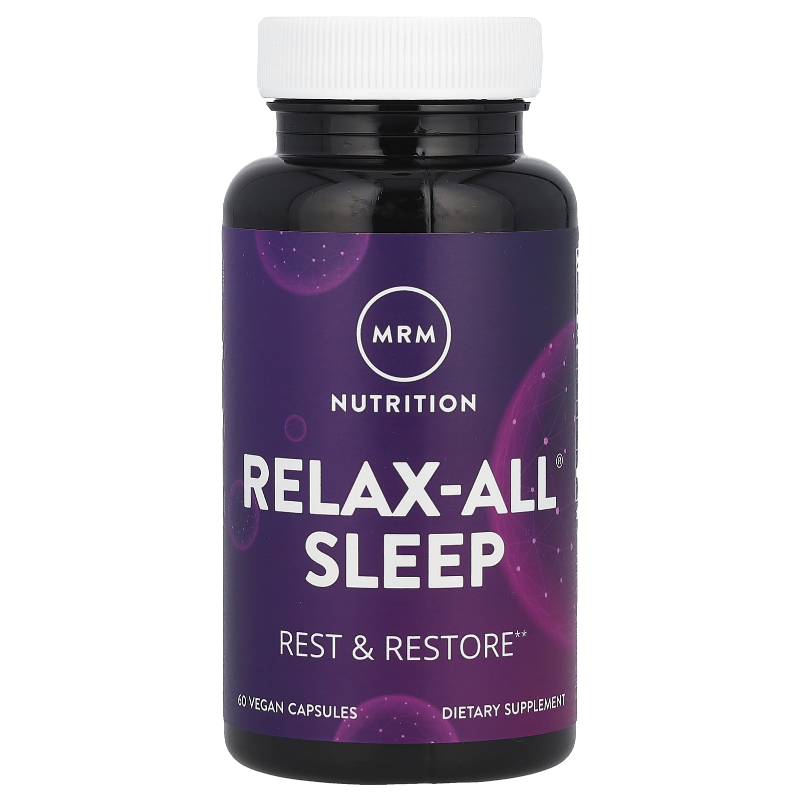MRM Nutrition Relax-All Sleep®, 60 Vegan Capsules, Dietary Supplement ...