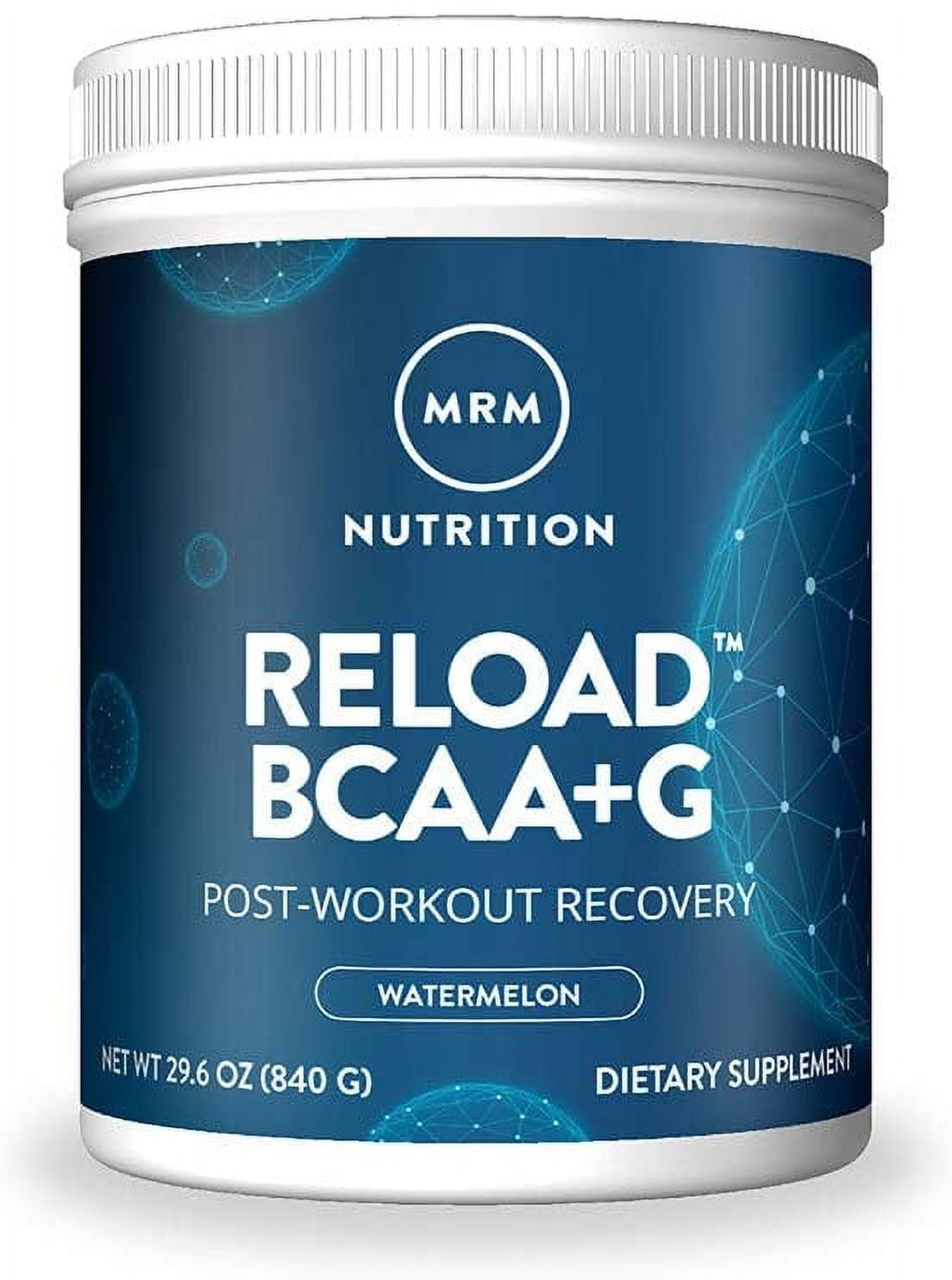 MRM Nutrition Reload BCAA+G, Post-Workout Recovery, Watermelon, 29.6 oz ...
