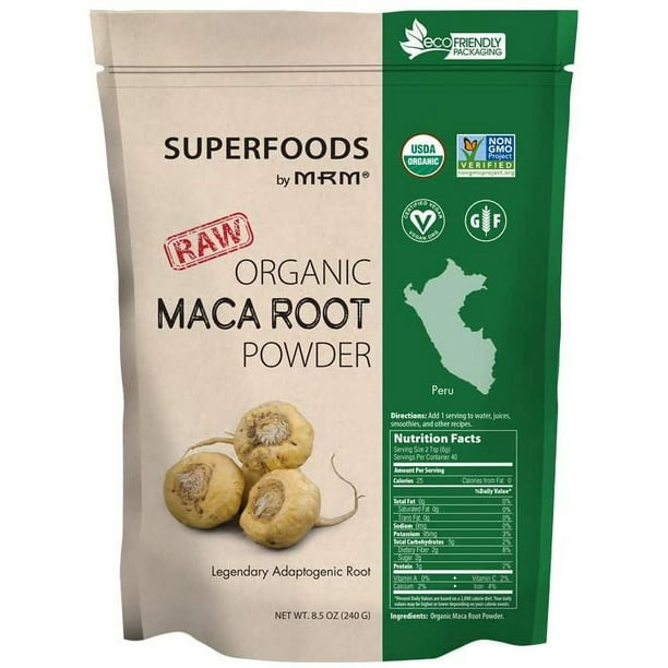 MRM Raw Organic Maca Root Powder, 8.5 Oz - Walmart.com