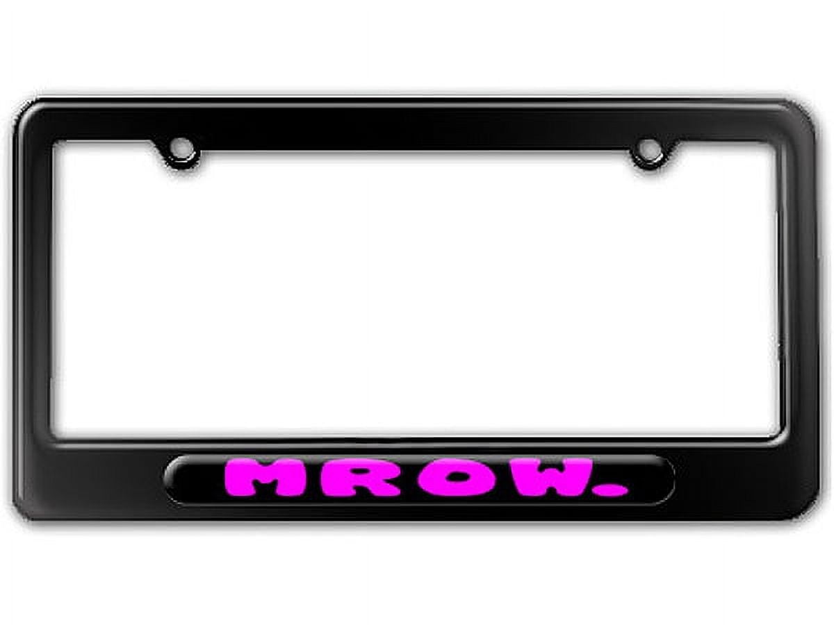 MROW - Cat Meow License Plate Frame - Walmart.com
