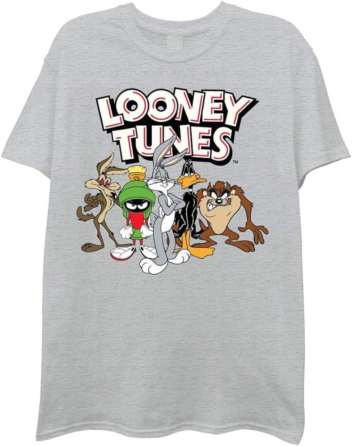 MRP-Looney Tunes Mens Group Shirt - Bugs Bunny Marvin and Taz Tee - 90 ...