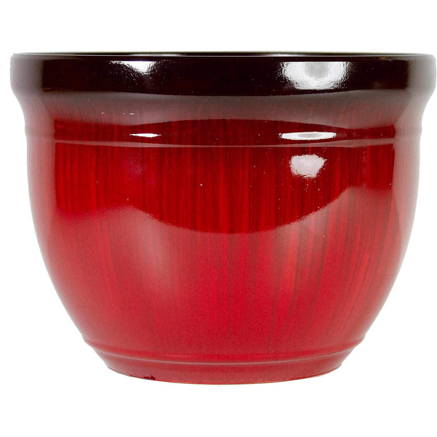 (MRR15-206 Large Round Planter - Modern Indoor & Outdoor Decorative ...