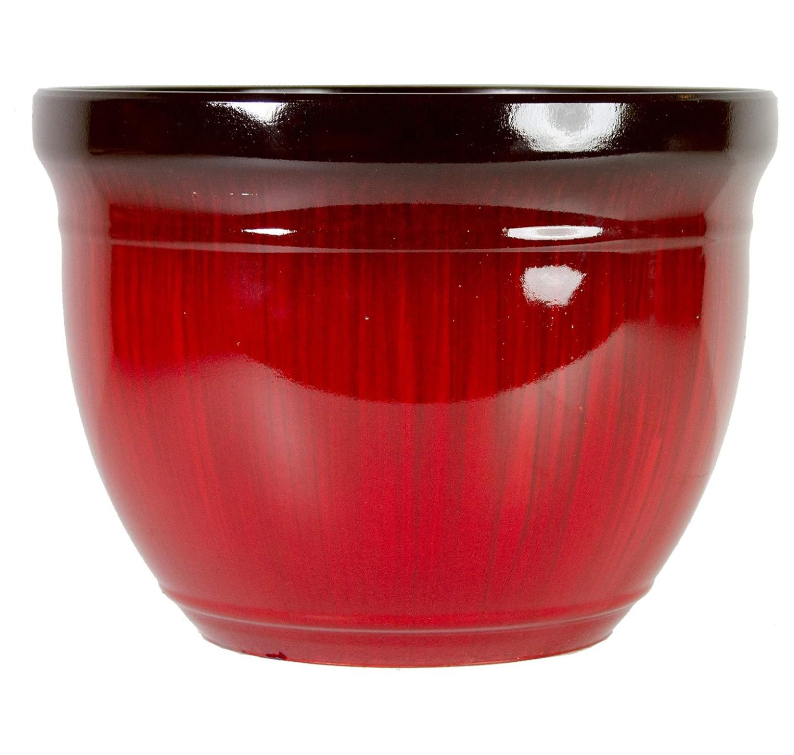 (MRR15-206 Large Round Planter - Modern Indoor & Outdoor Decorative ...