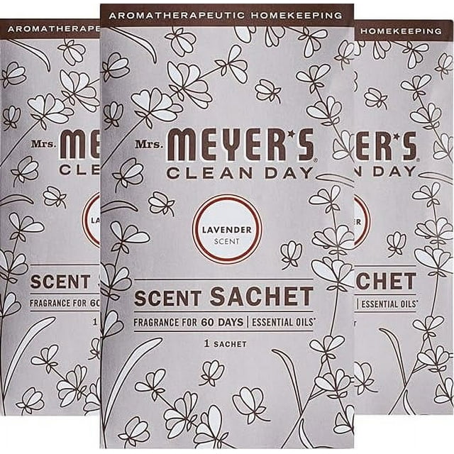 MRS. MEYER'S CLEAN DAY Air Freshener Sachets, Fragrance for your Locker ...