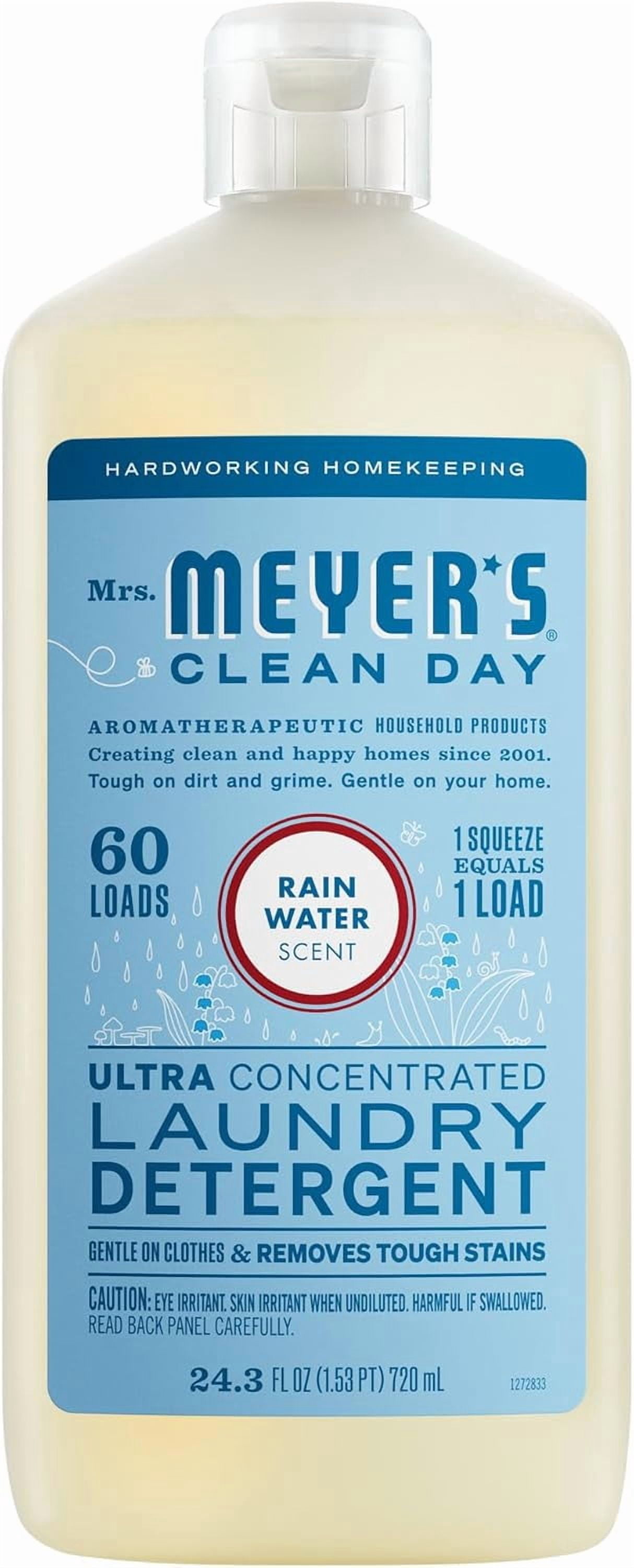 MRS. MEYER'S CLEAN DAY Ultra Concentrated Laundry Detergent, Rain Water ...