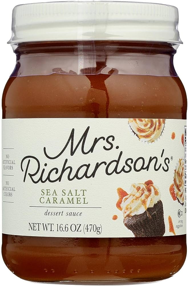 Mrs. Richardson's Sea Salt Caramel Topping, 16.6 oz, Pack of 6 ...