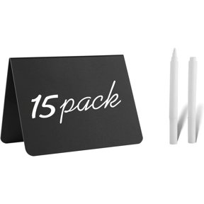 Juvale Wood-Framed Mini Chalkboard Signs - Double-Sided Chalk Board ...
