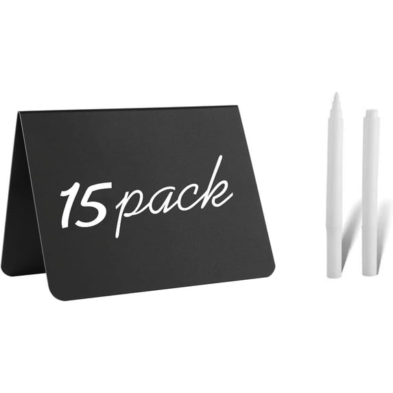 MRSXXNTY 15PCS Mini Chalkboard Signs 4"x3"for Chalk Sign for Food ...