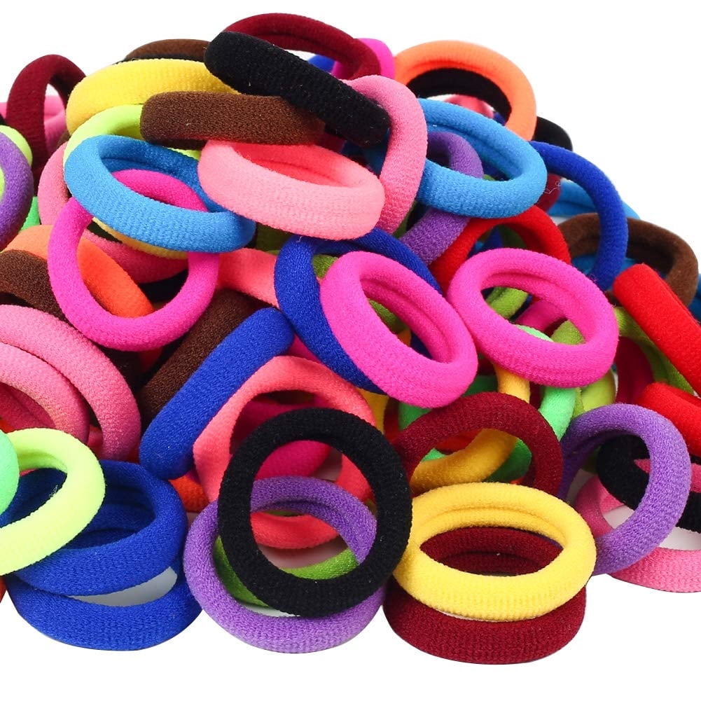 MRSXXNTY 300 Pcs Baby Hair Ties, Cotton Toddler Hair Ties for Girls and ...